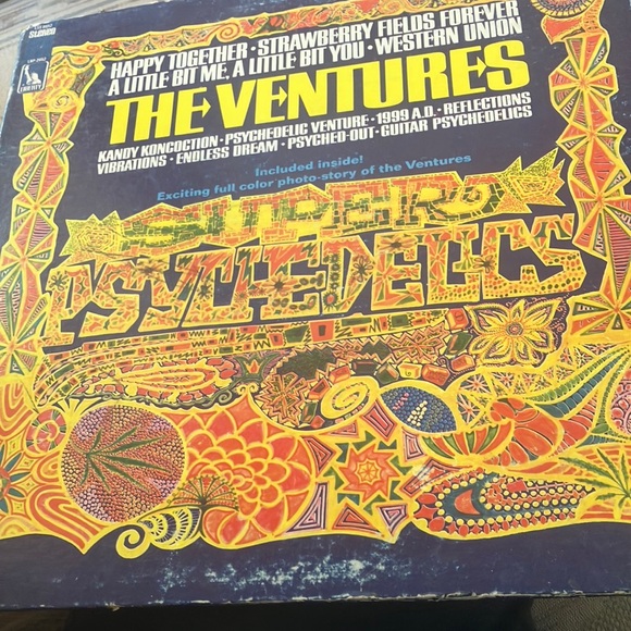 Media | The Ventures Vinyl With Psychedelic Album Cover | Poshmark